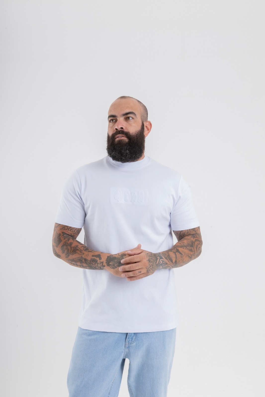 CAMISETA EMBOSSING LINE OAK BRANCO - OAK MensWear